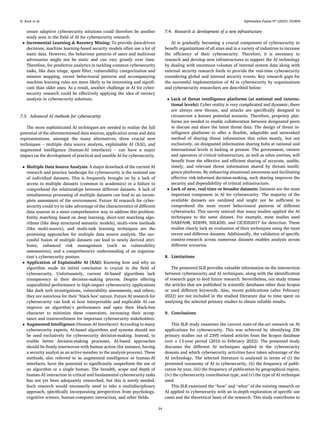 Artificial intelligence for cybersecurity_ Literature review and future ...