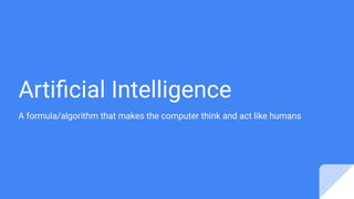 Artificial intelligence for kids | PDF