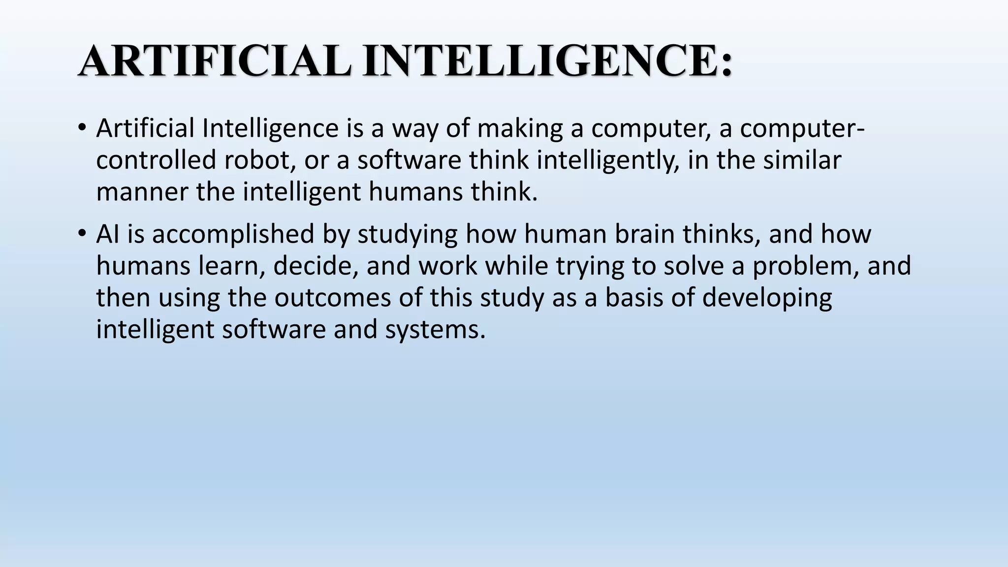 Artificial intelligence for vision applications | PPTX