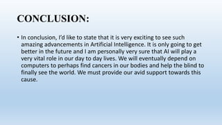 Artificial intelligence for vision applications | PPTX