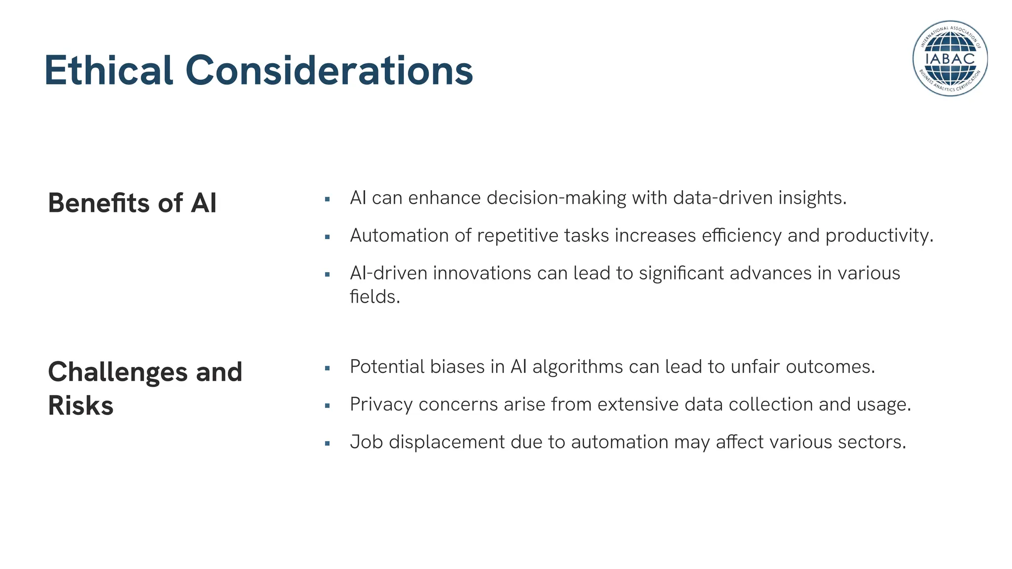 Artificial Intelligence Foundation | IABAC | PDF