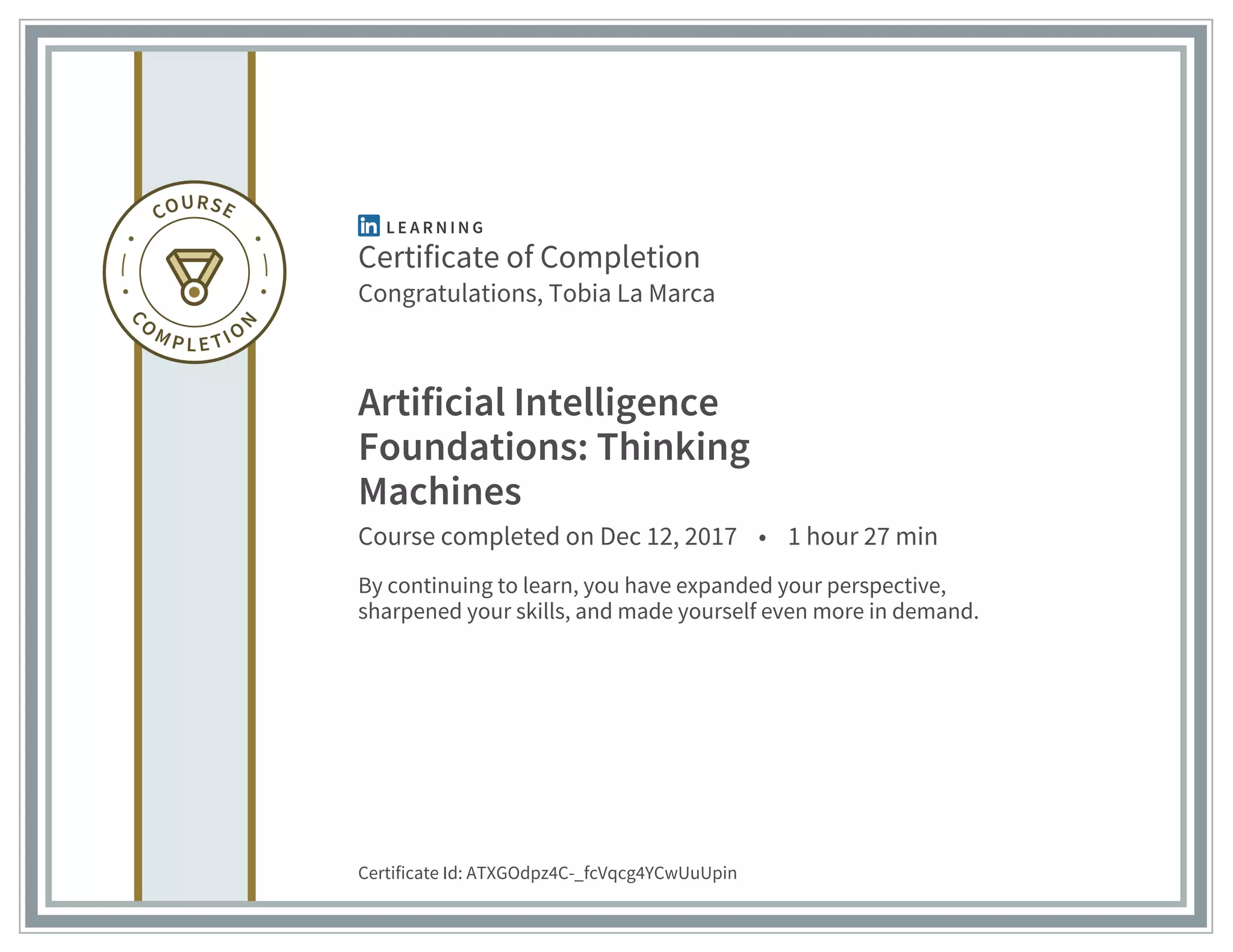 Artificial intelligence foundations thinking machines | PPT