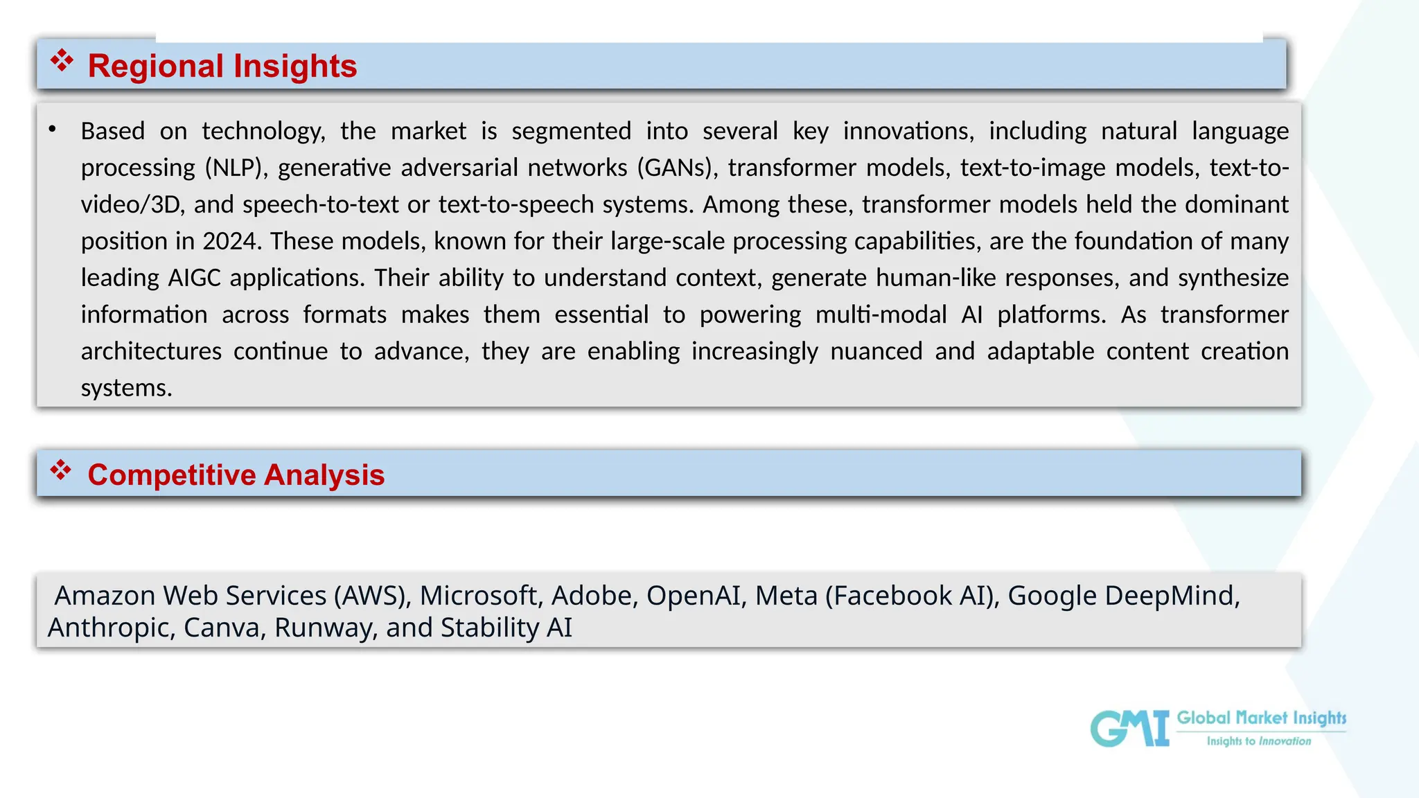 Artificial Intelligence Generated Content Market: Regional Trend & Growth Forecast To 2034 | PPTX