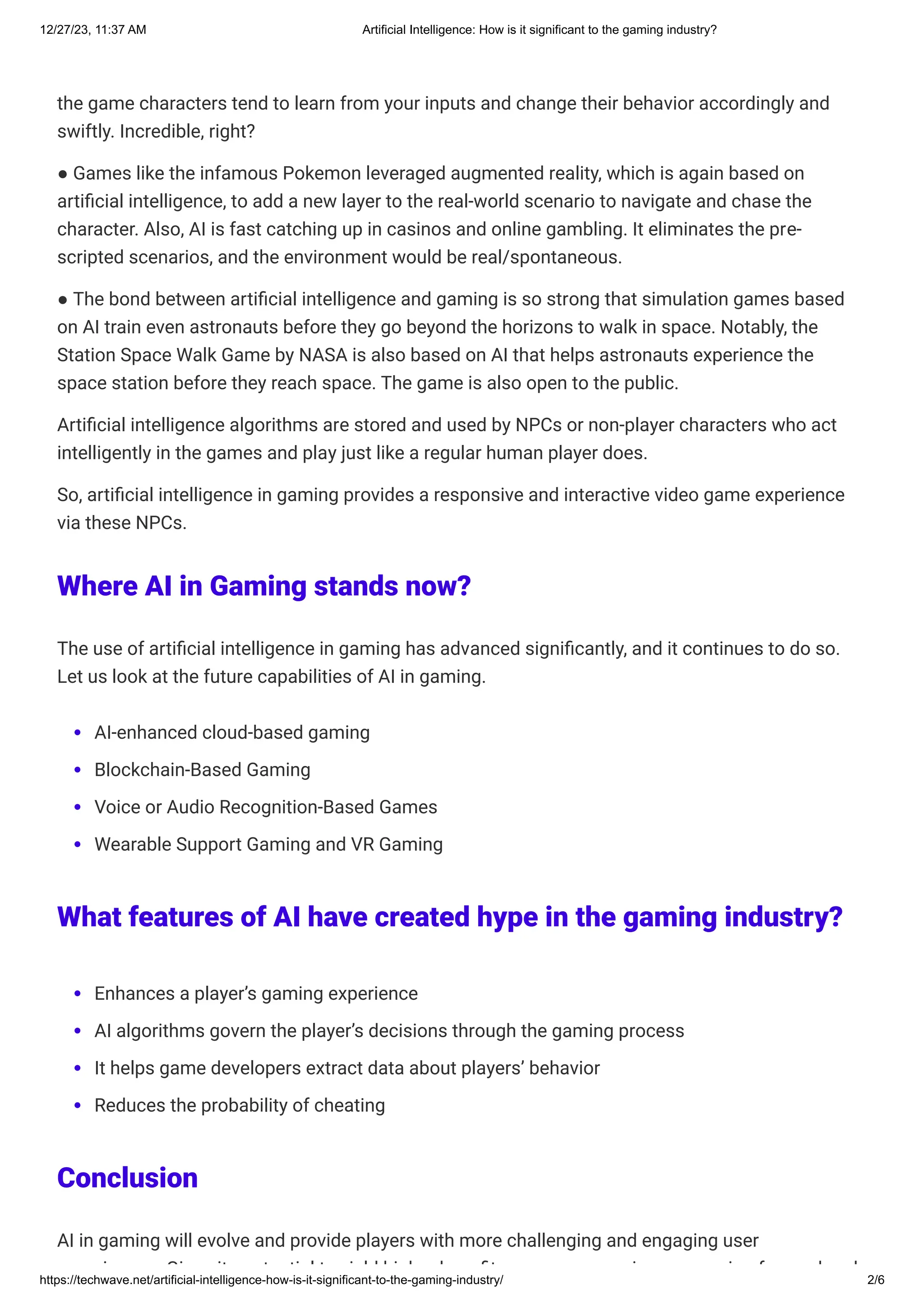 Artificial Intelligence_ How is it significant to the gaming industry_.pdf