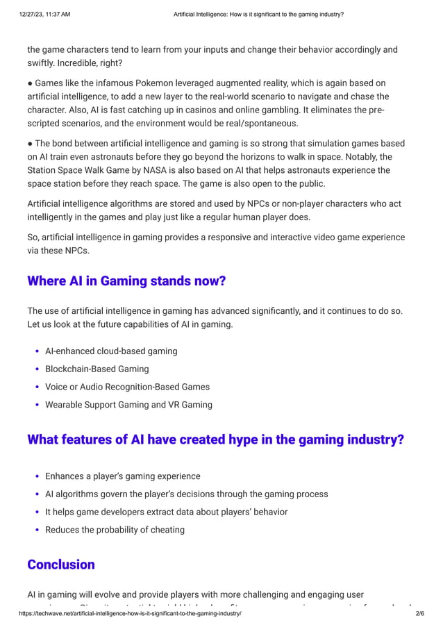 Artificial Intelligence_ How is it significant to the gaming industry_.pdf