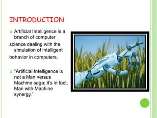 Artificial intelligence in agriculture | PPTX