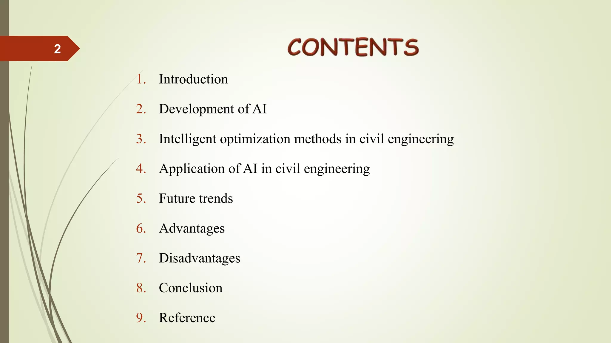 Artificial intelligence in civil engineering | PPTX