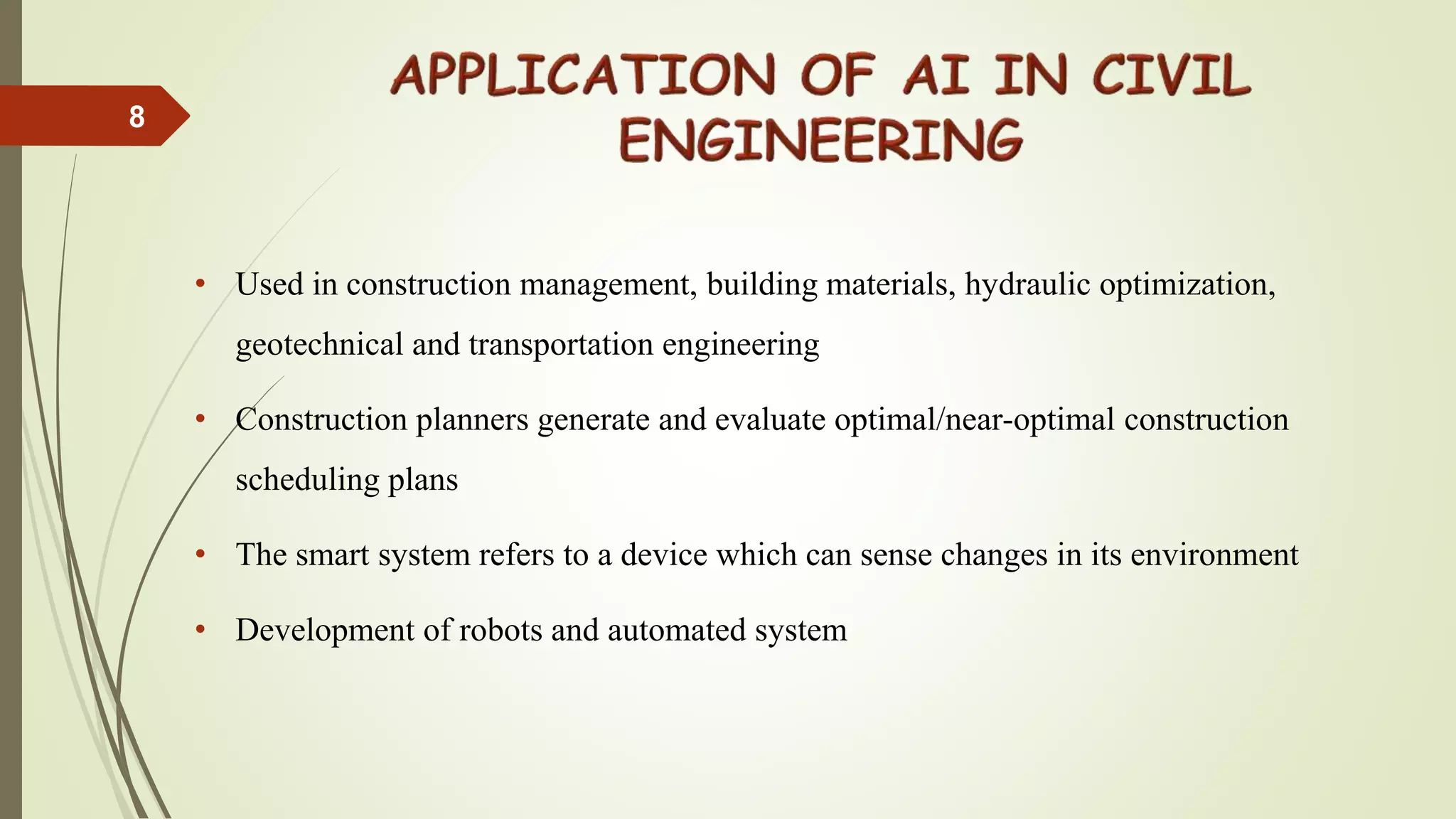 Artificial intelligence in civil engineering | PPTX