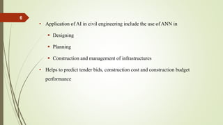 Artificial intelligence in civil engineering | PPTX
