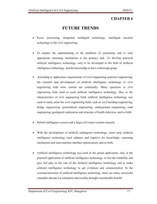 Artificial intelligence in civil engineering seminar report | PDF