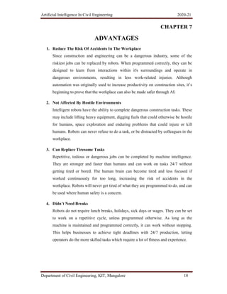 Artificial intelligence in civil engineering seminar report | PDF