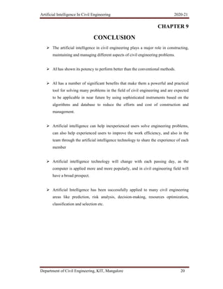 Artificial intelligence in civil engineering seminar report | PDF