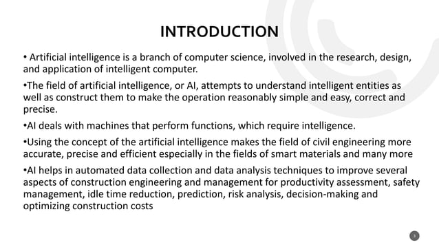 Artificial intelligence in civil engineering technicial seminar ppt ...