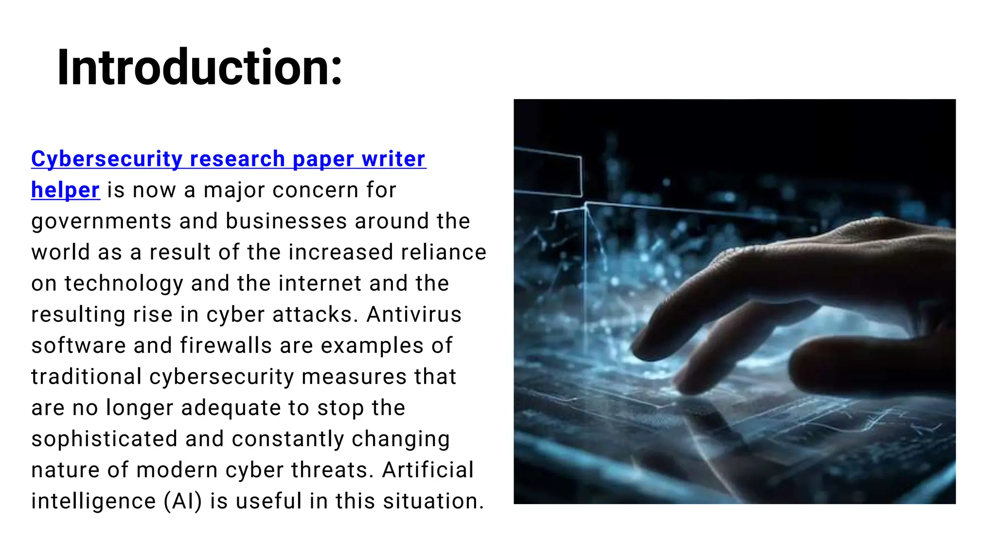 Artificial Intelligence in Cyber Security Research Paper Writing.pptx