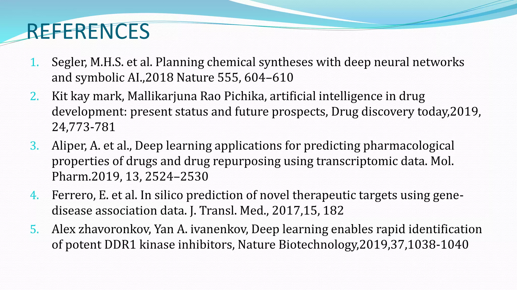 Artificial intelligence in drug discovery | PPTX