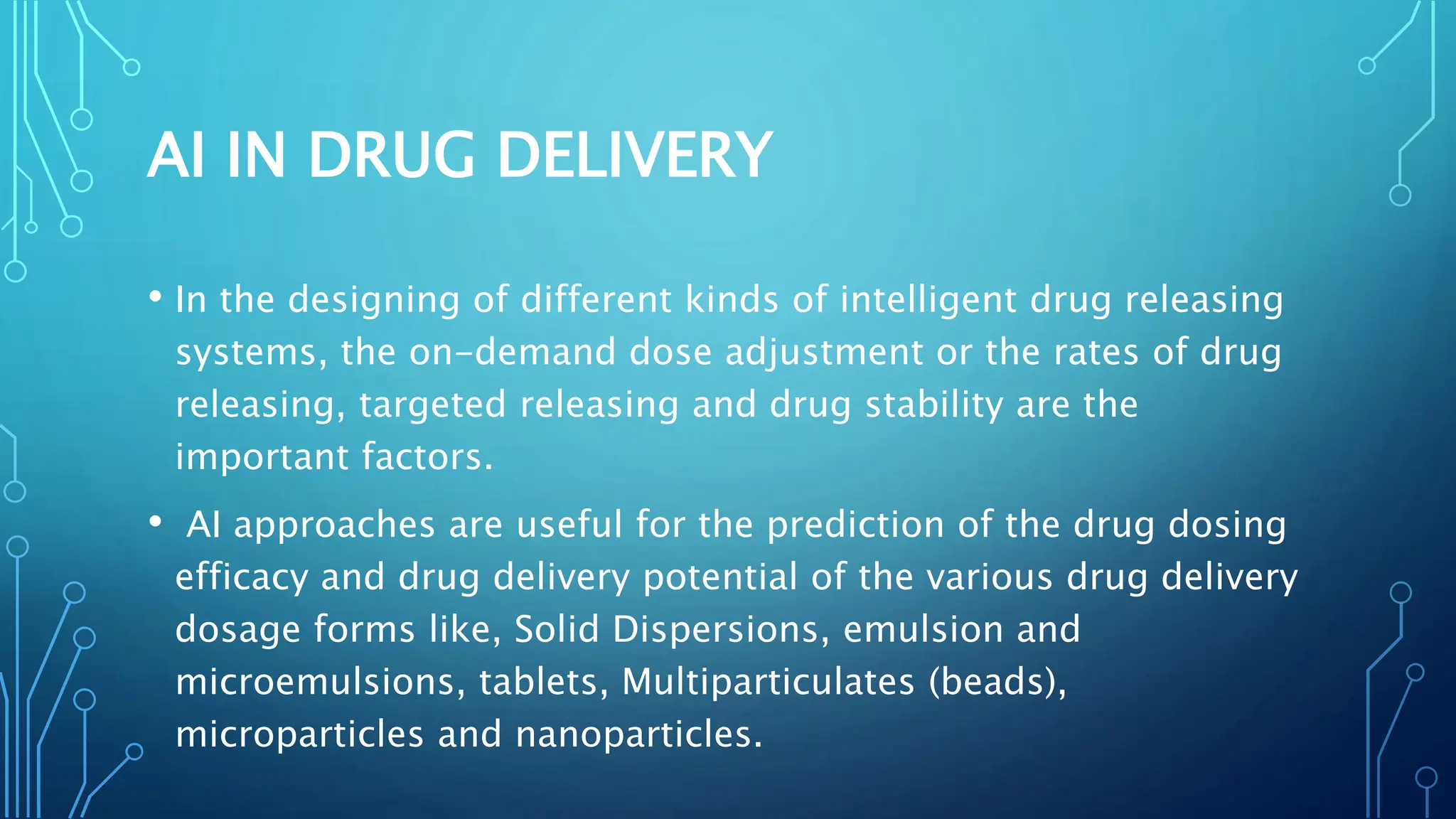 Artificial intelligence in Drug discovery and delivery.pptx