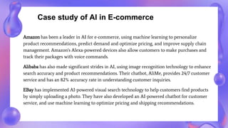 Artificial intelligence in e-commerce. | PPTX