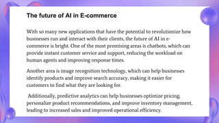 Artificial intelligence in e-commerce. | PPTX