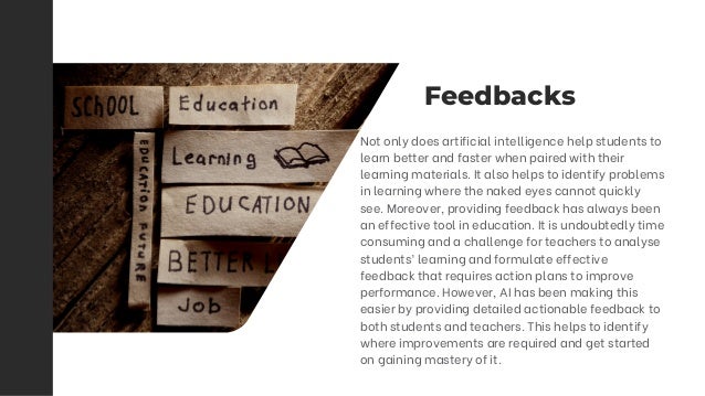 Artificial intelligence's role in education | PPT