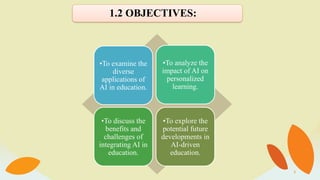 ARTIFICIAL INTELLIGENCE IN EDUCATION TRANSFORMING LEARNING PROCESSES BY ...