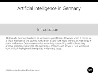 Artificial Intelligence in Germany | PPTX
