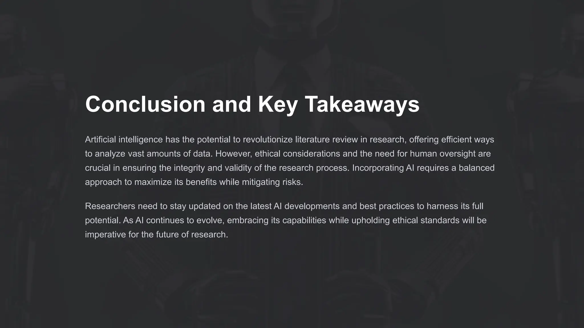 Artificial intelligence in literature review in research - an ...