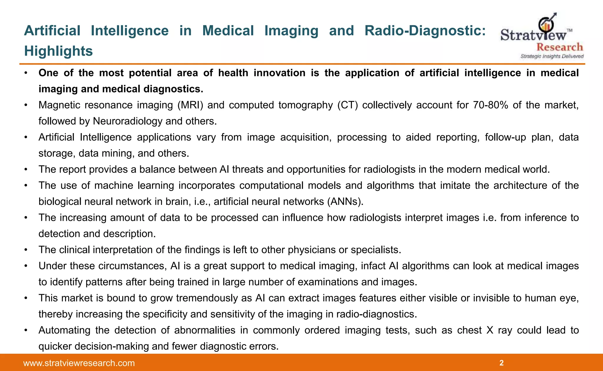 Artificial intelligence in medical imaging and radio diagnostic | PPTX