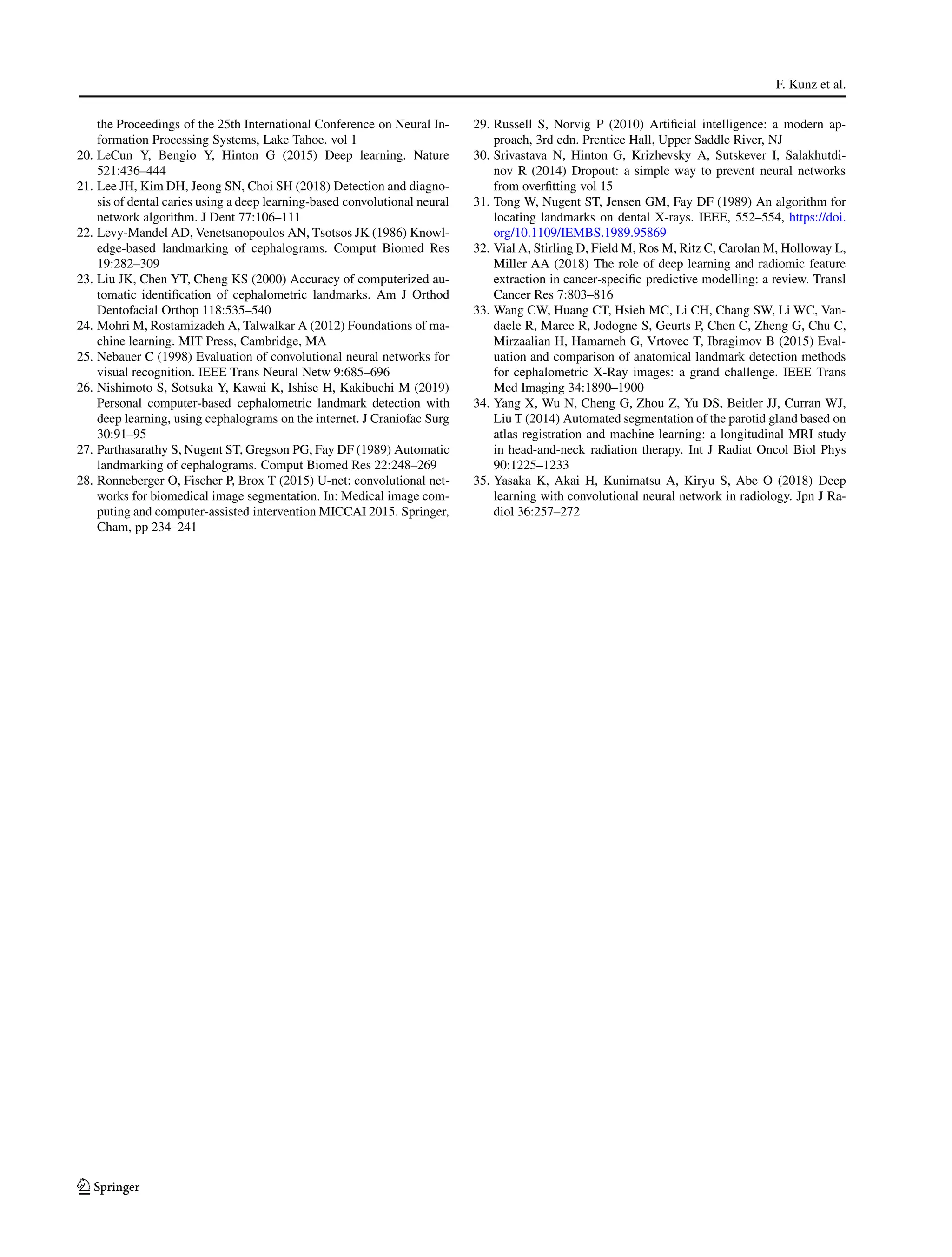 inteligencia artificial articulo libre de ortodoncia | PDF