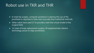 Artificial intelligence in orthopaedics | PPTX