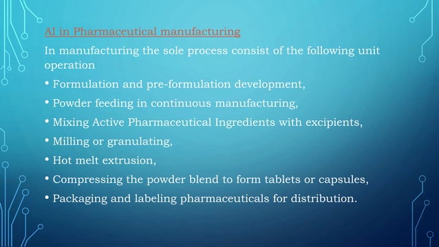 artificial intelligence in Pharmacy field.pptx | Technology Industry ...