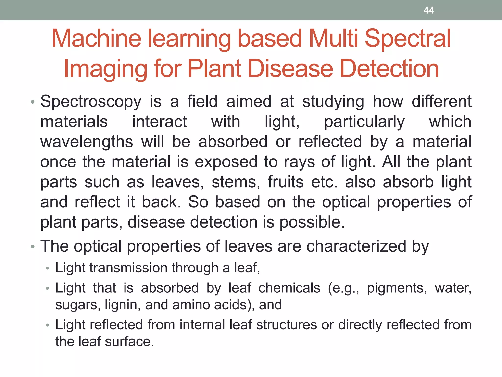 Artificial intelligence in plant disease detection | PPTX