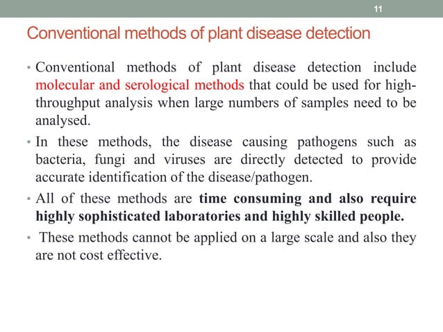 Artificial intelligence in plant disease detection | PPTX