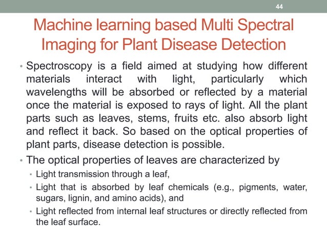 Artificial intelligence in plant disease detection | PPTX