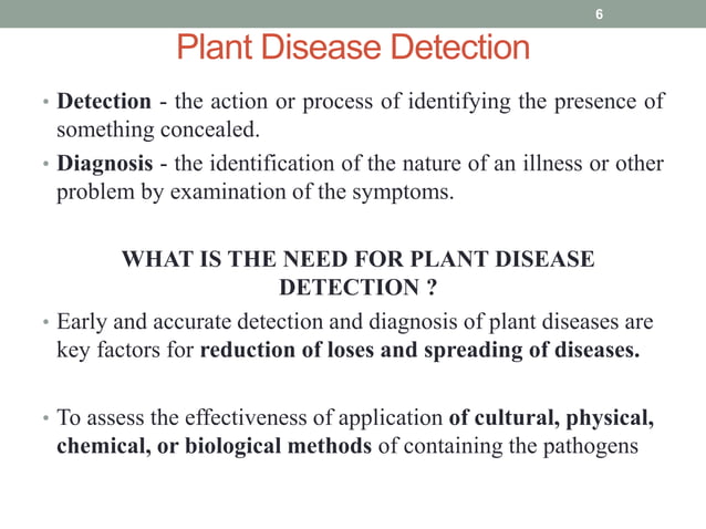 Artificial intelligence in plant disease detection | PPTX