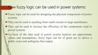 Artificial intelligence in power systems seminar presentation | PPTX