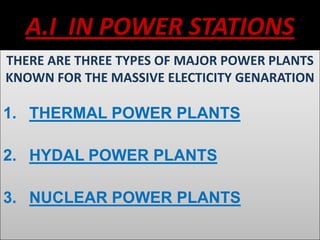 Artificial intelligence in power plants | PPTX