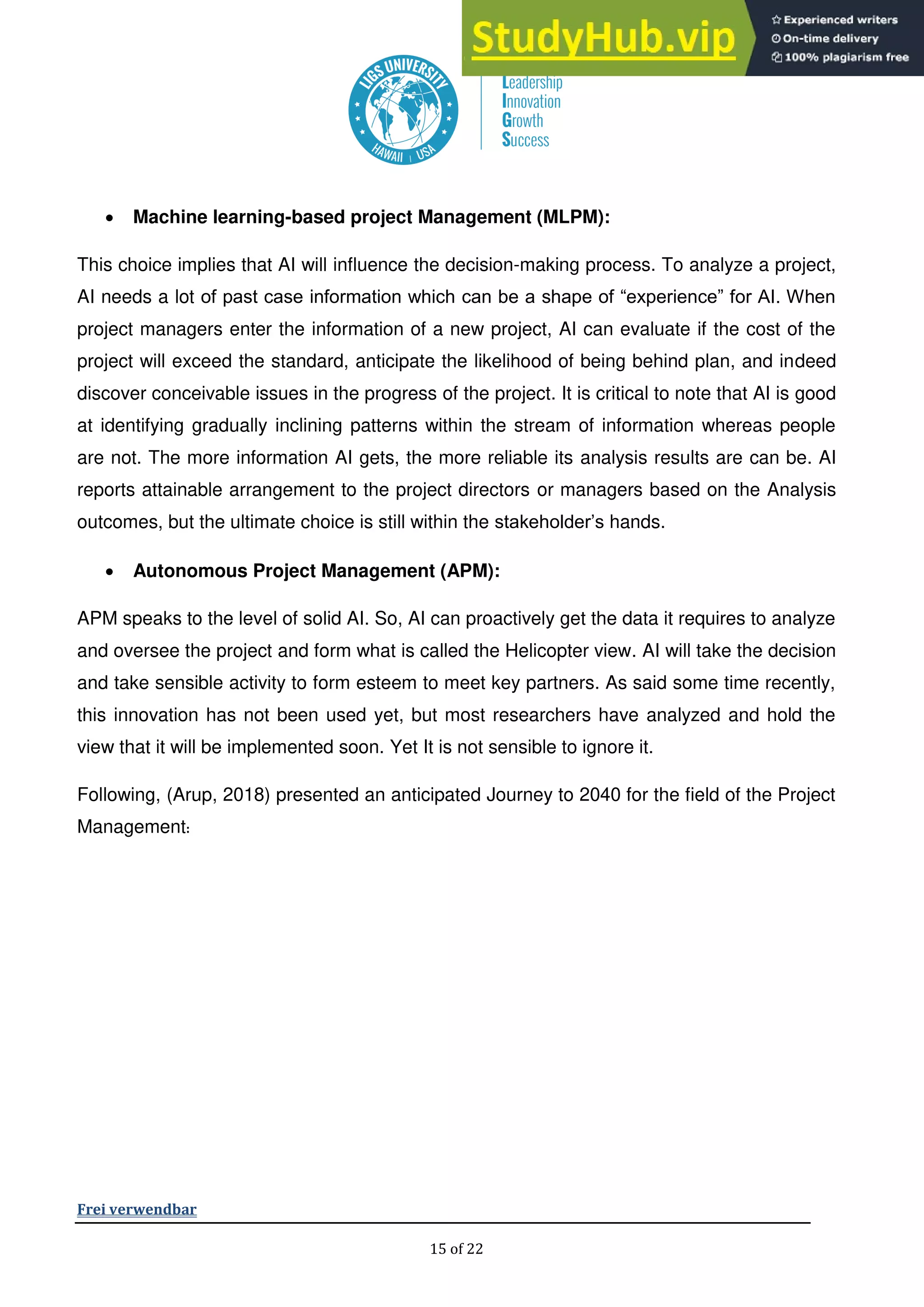 Artificial Intelligence In Project Management Pdf Technology