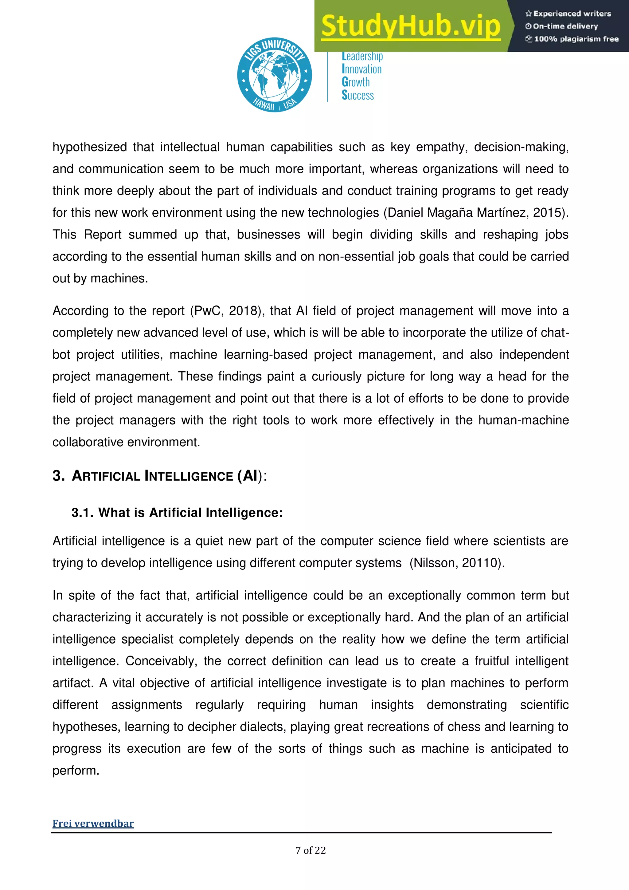 Artificial Intelligence In Project Management | PDF | Technology ...