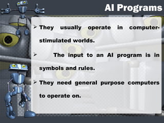 Artificial intelligence in robotics | PPT