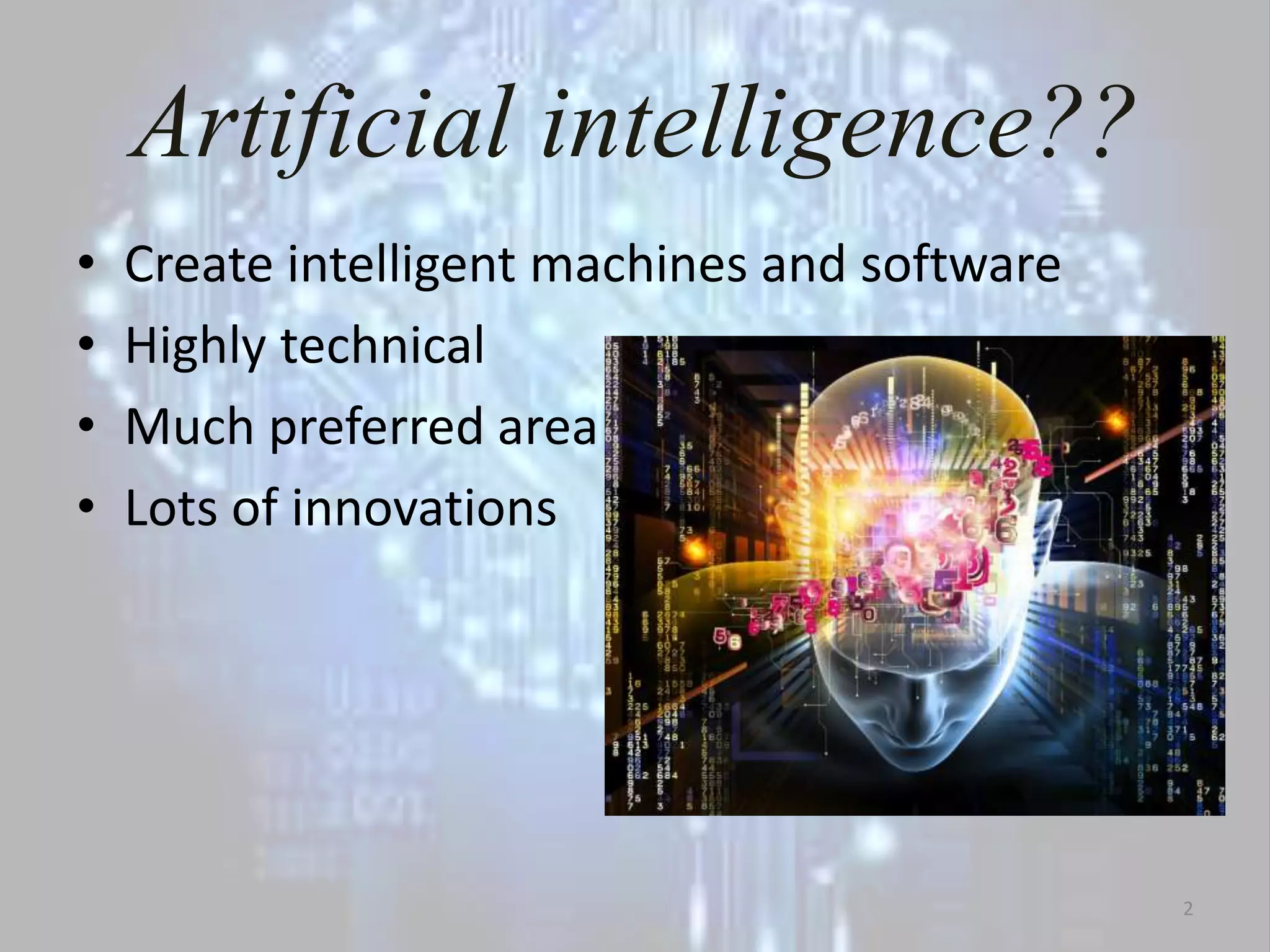 Artificial intelligence in speech recognition | PPTX