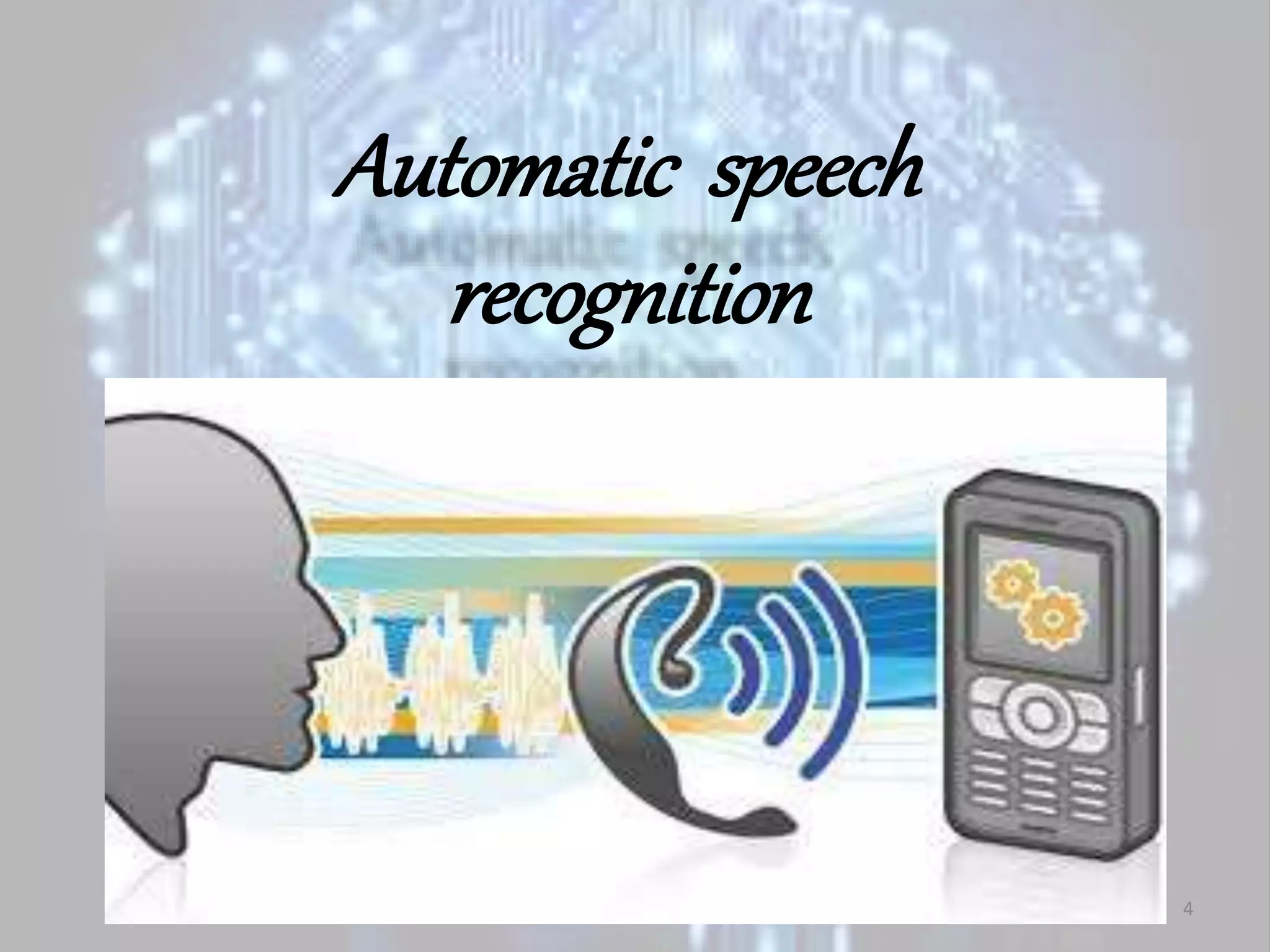 Artificial intelligence in speech recognition | PPTX