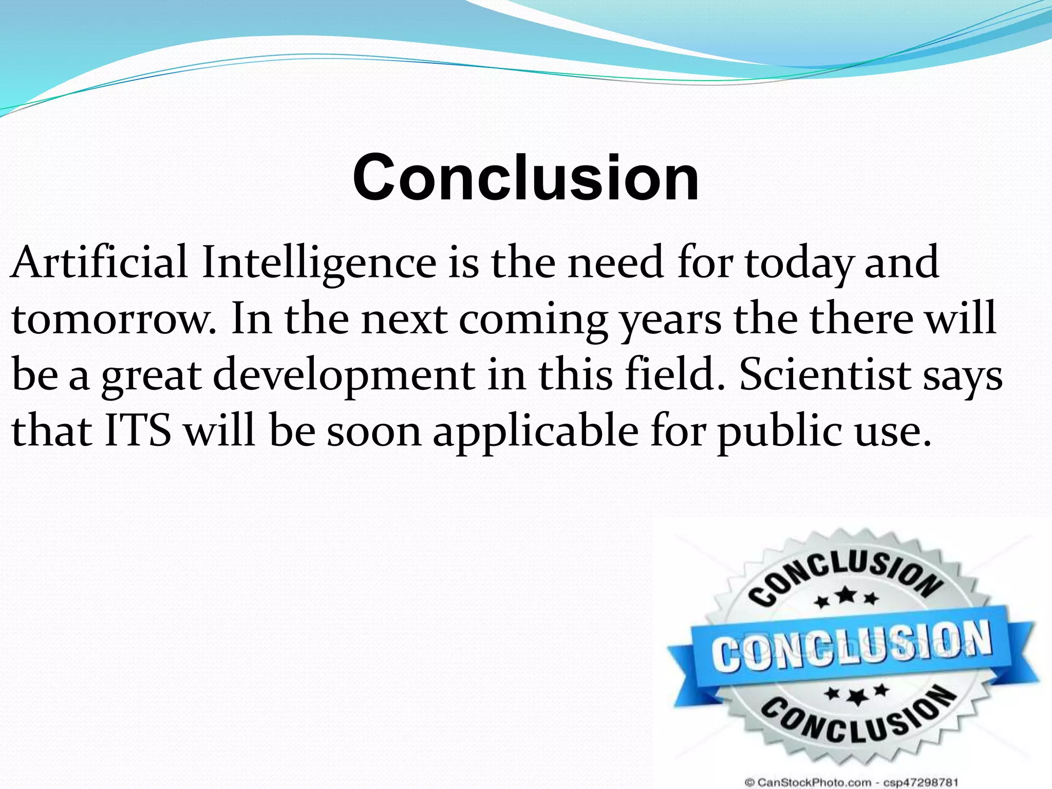 Artificial intelligence in transportation system | PPTX