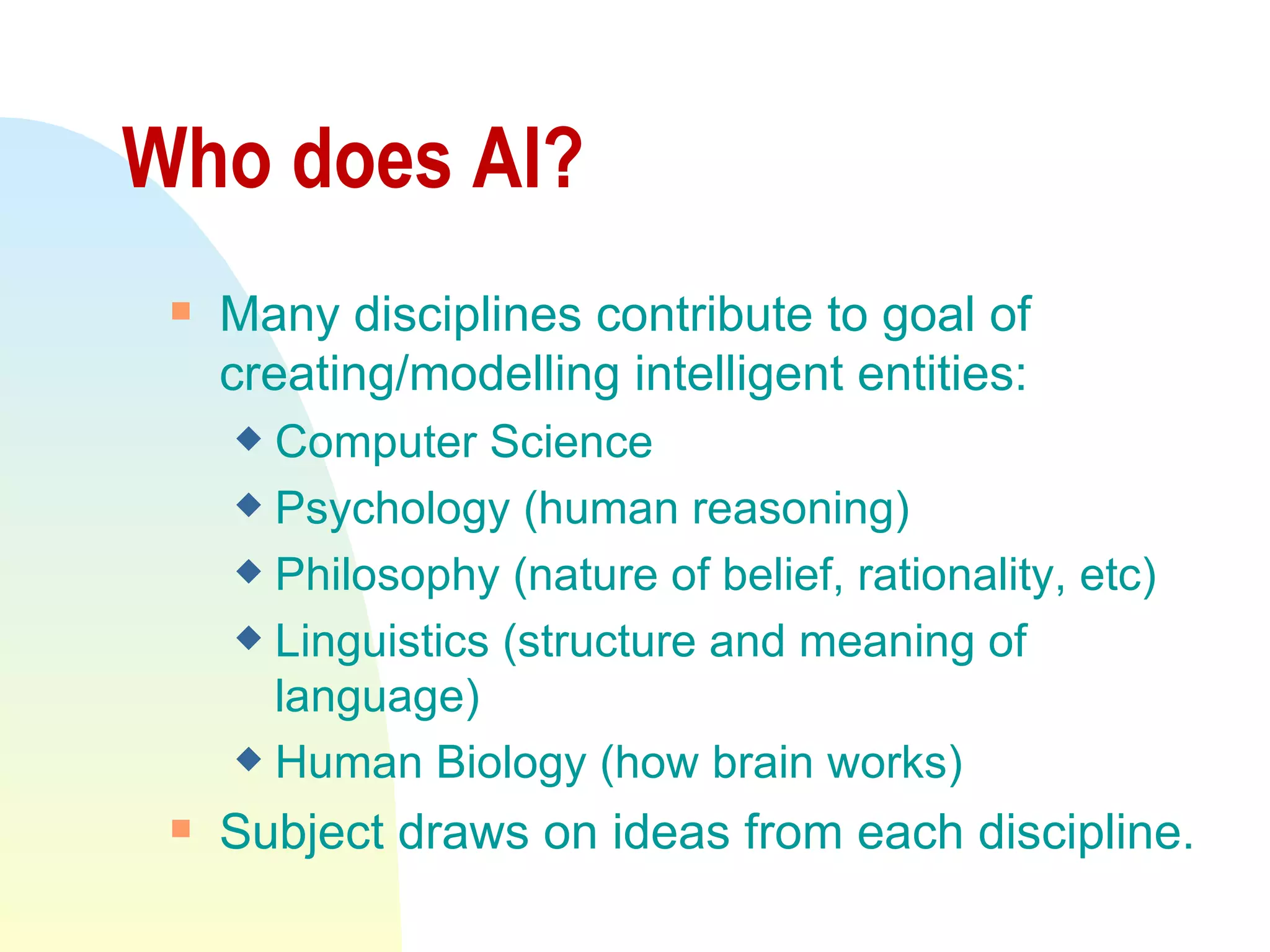 Artificial intelligence introduction | PPT