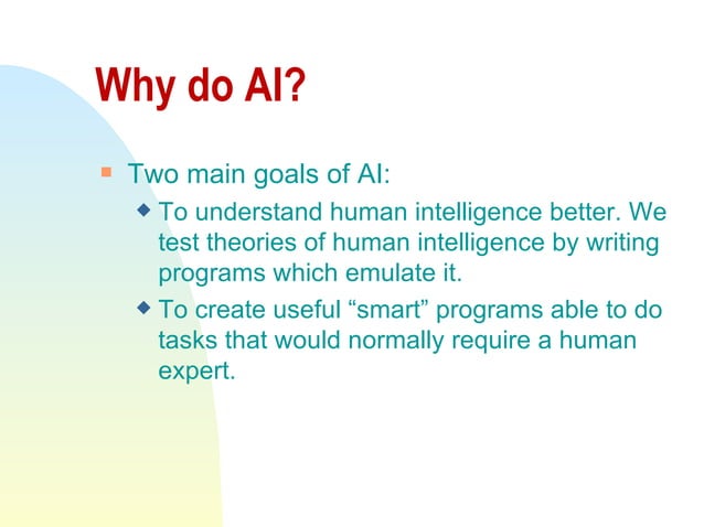 Artificial intelligence introduction | PPT