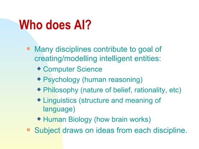 Artificial intelligence introduction | PPT