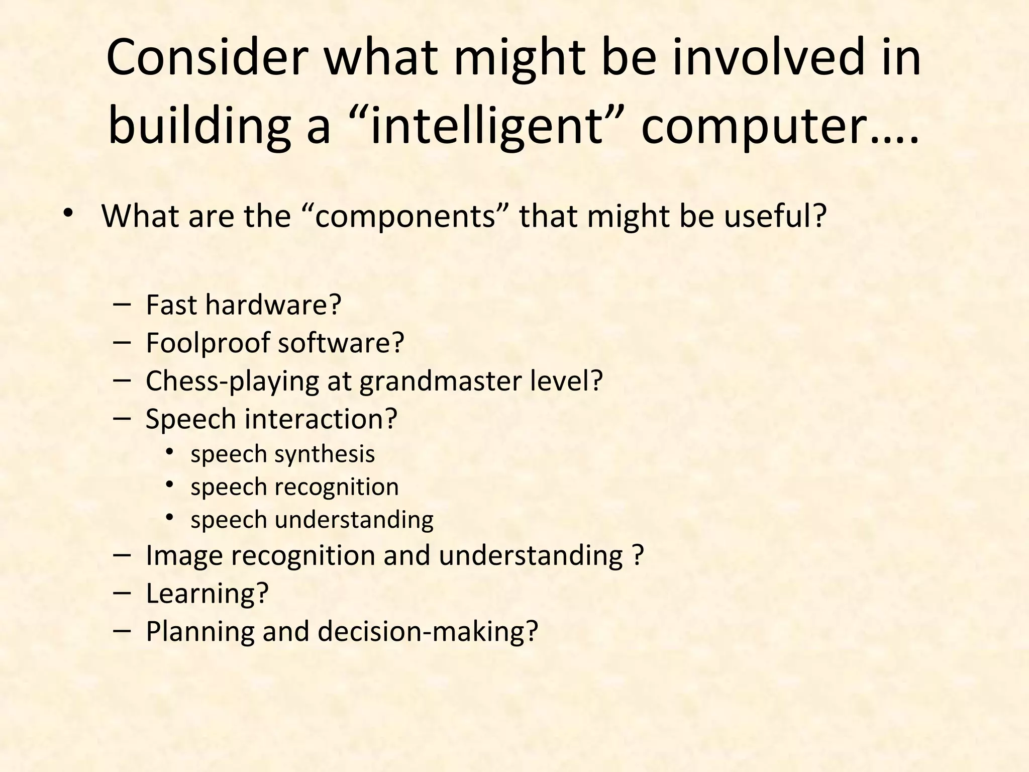 Artificial intelligence(introduction) | PPT