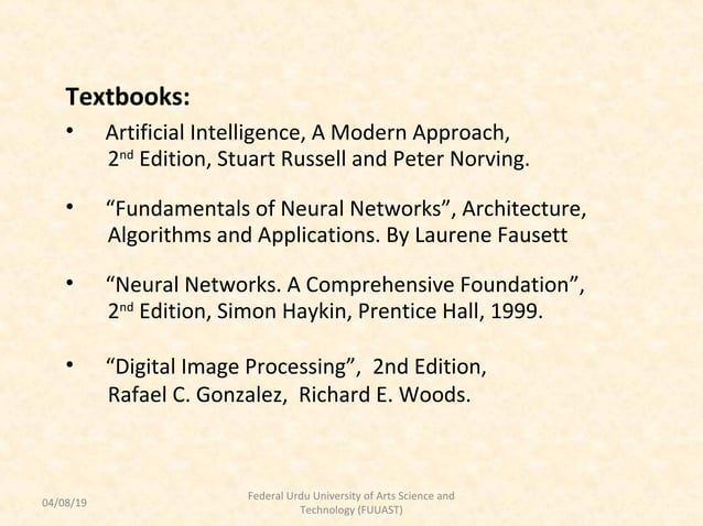 Artificial intelligence(introduction) | PPT