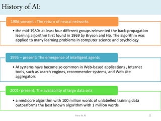 Artificial intelligence introduction | PPTX