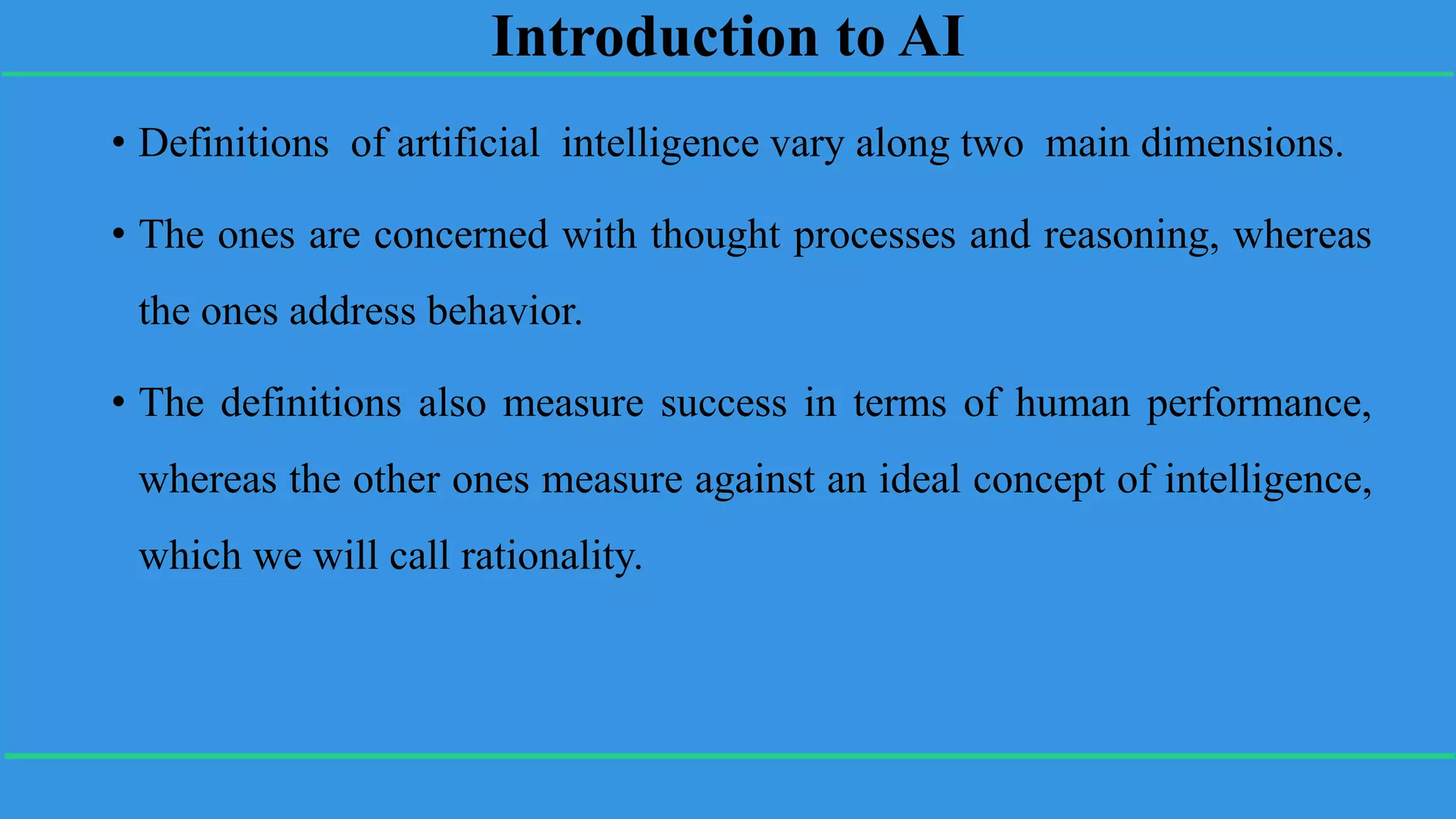 Artificial intelligence introduction | PPT