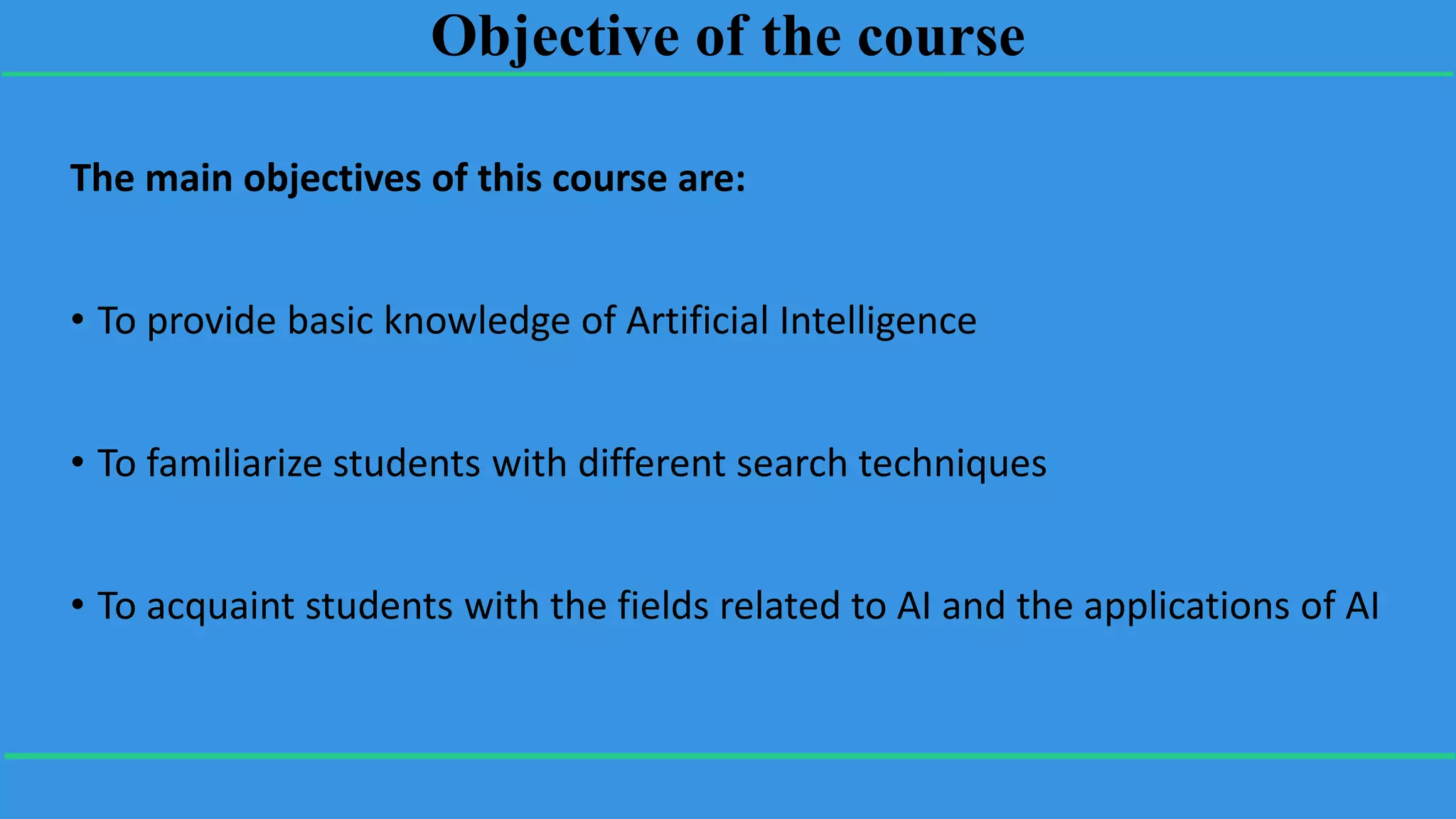 Artificial intelligence introduction | PPT